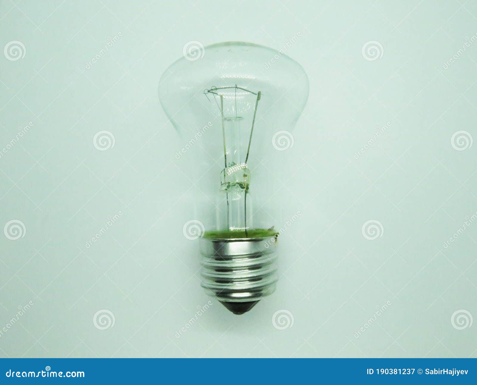Light Bulb on the White Background Stock Image - Image of simple, light ...