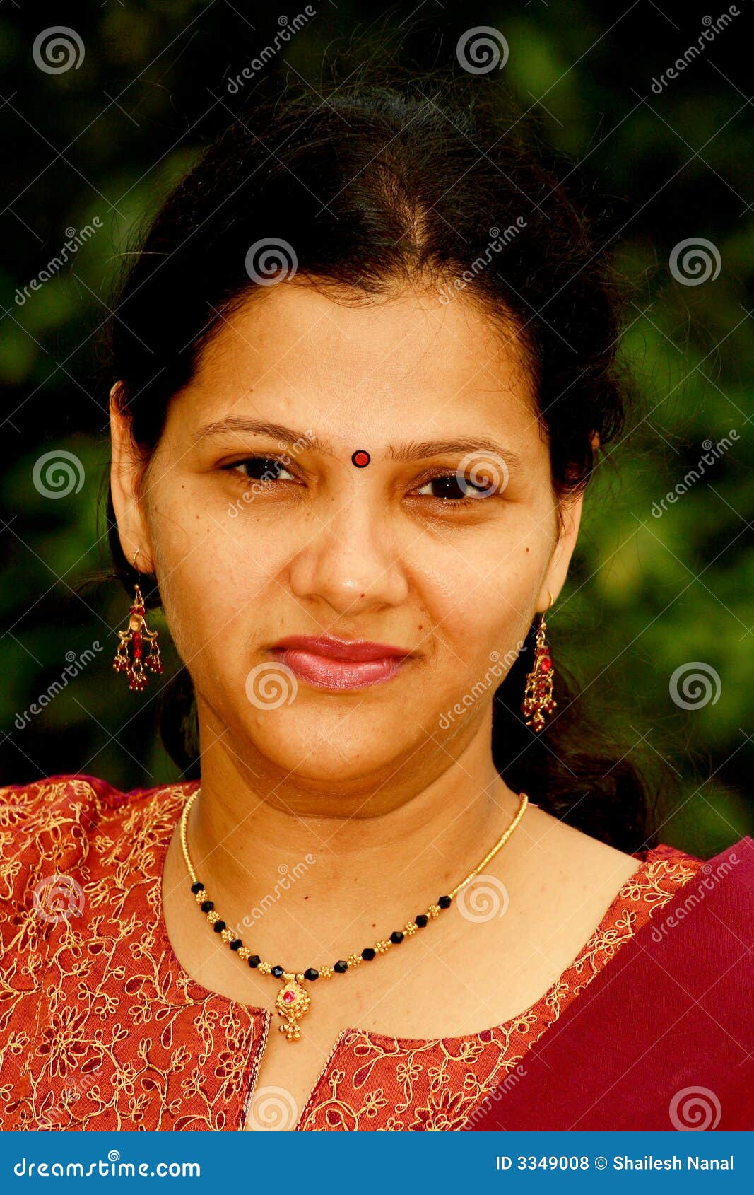 Simple Indian Woman Picture. Image: 3349008