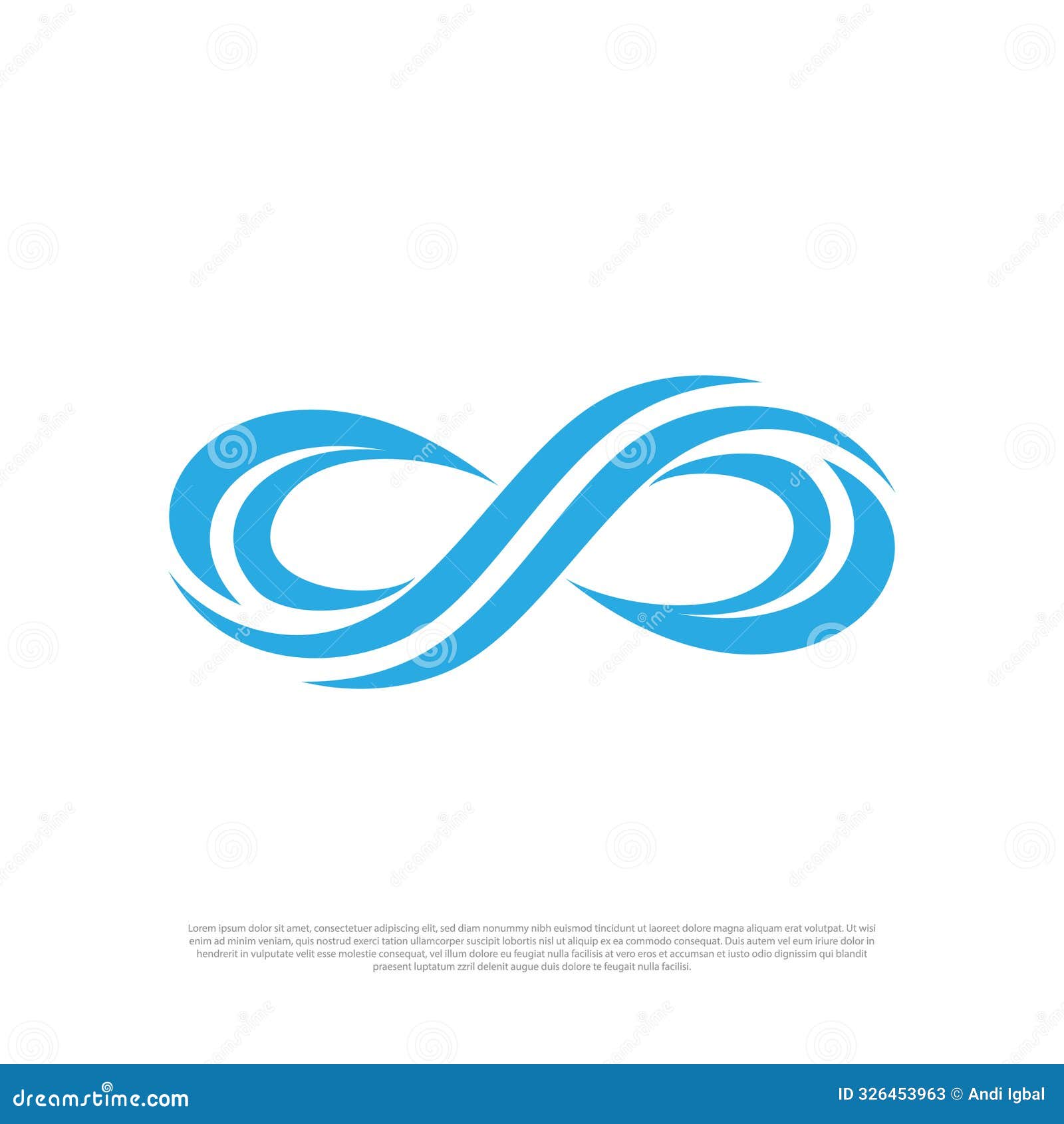 Simple Infinite Icon Logo Design Vector Template Stock Illustration ...