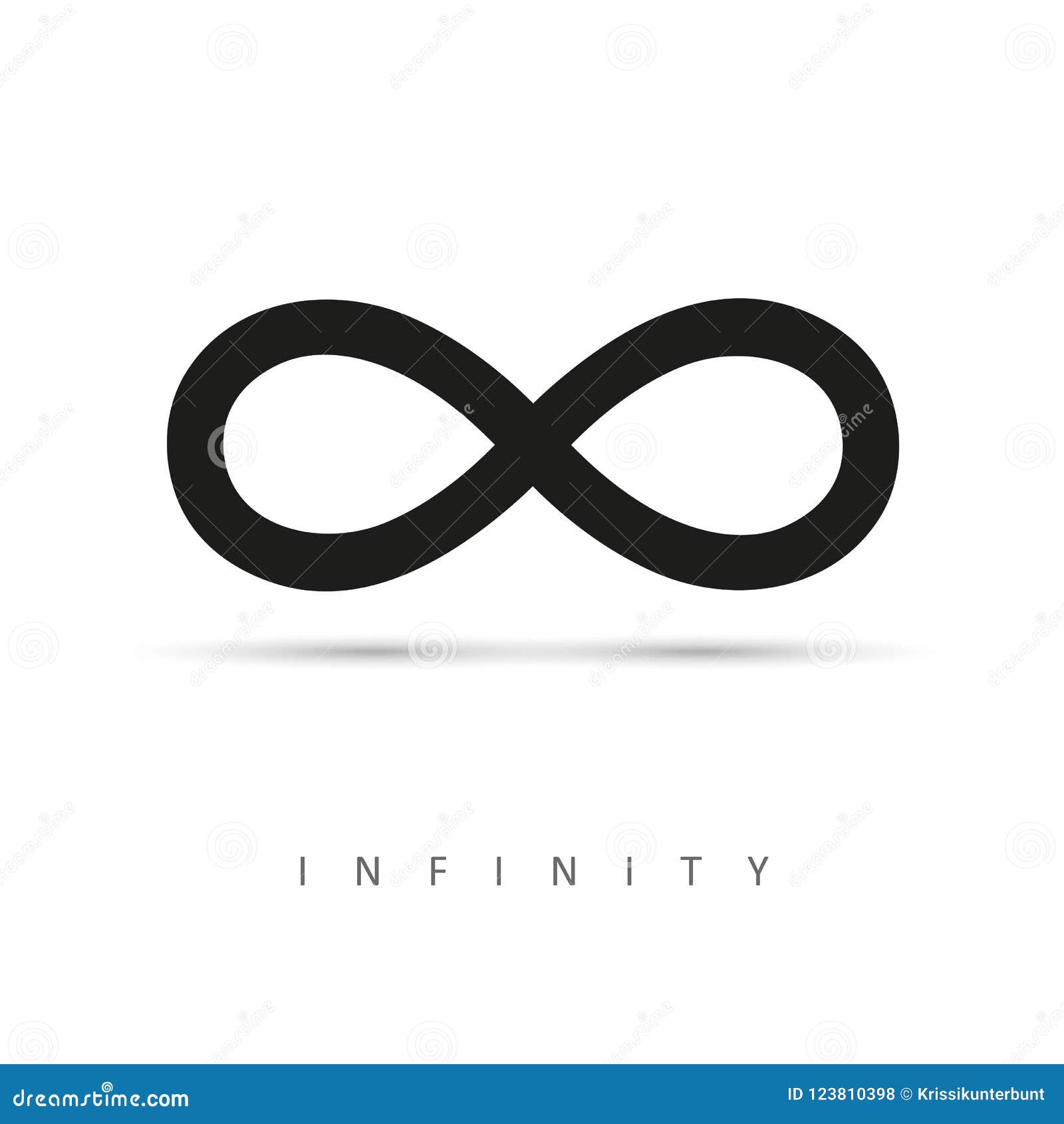 Simple Infinity Symbol Black Stock Vector - Illustration of infinite ...