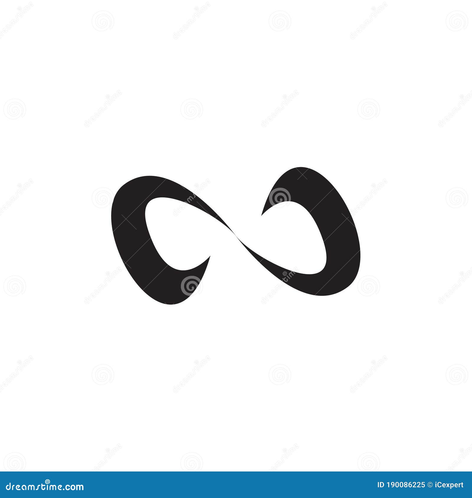 Simple Infinity Symbol Design Stock Vector - Illustration of circle ...
