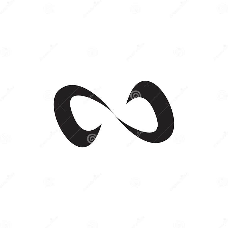 Simple Infinity Symbol Design Stock Vector - Illustration of circle ...