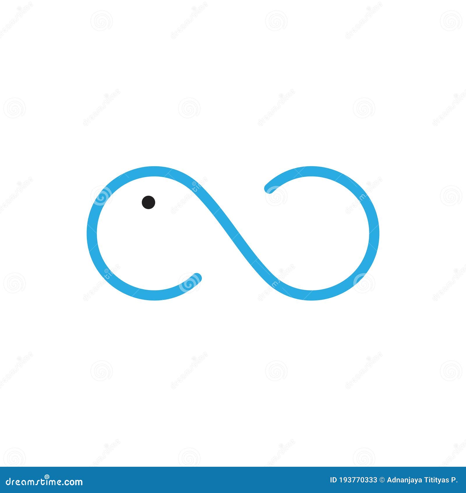 Simple Infinity Thin Line Symbol Logo Vector Stock Vector ...