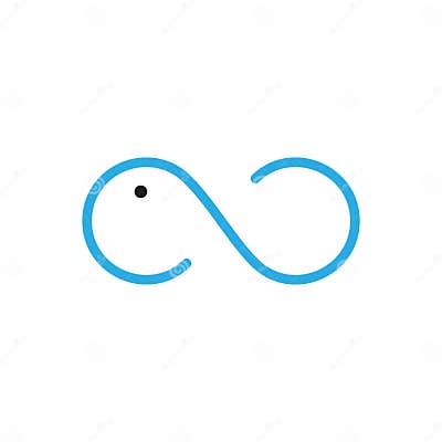 Simple Infinity Thin Line Symbol Logo Vector Stock Vector ...