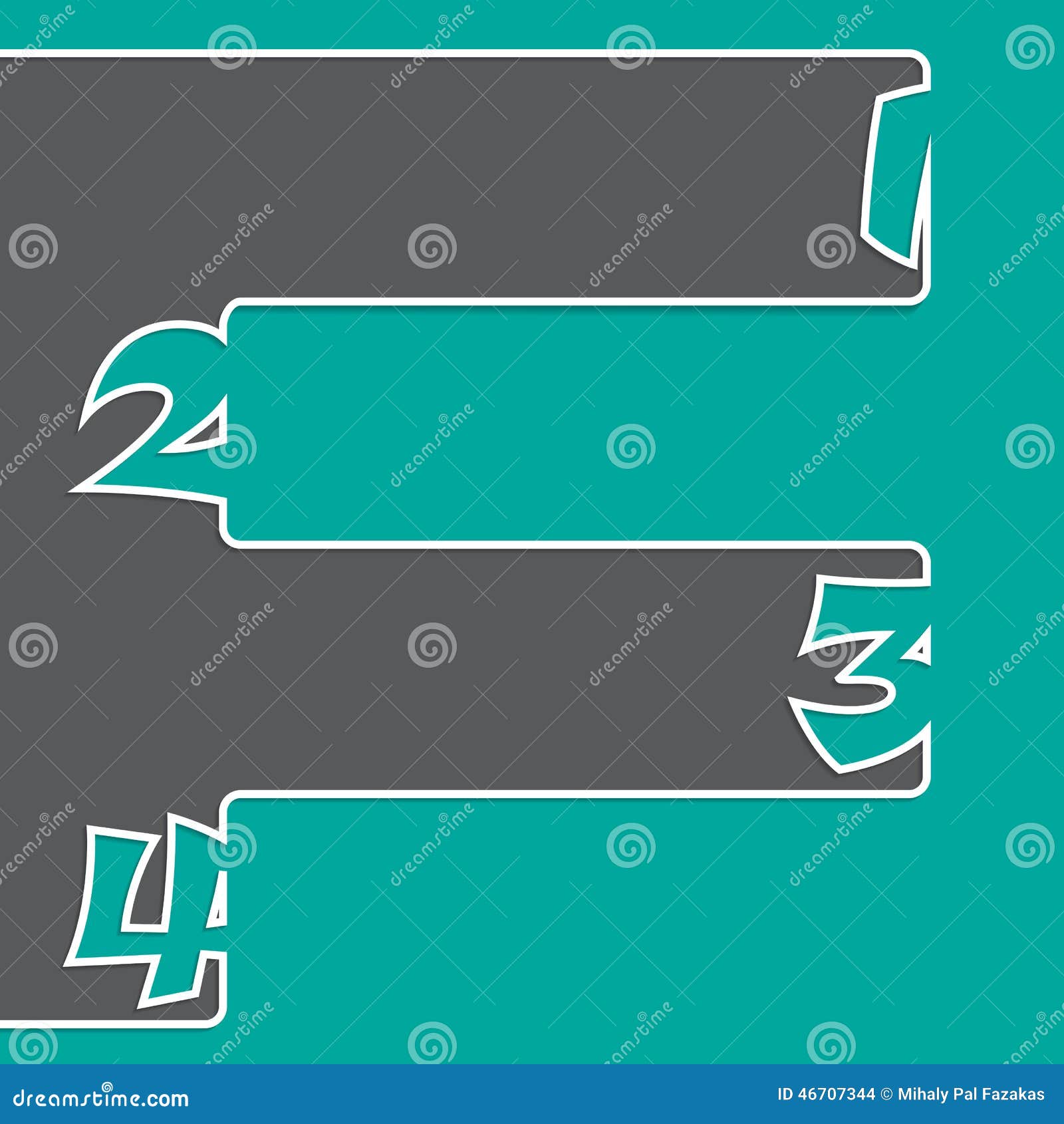 Simple Infographic Design with Cool Numbers Stock Vector - Illustration ...