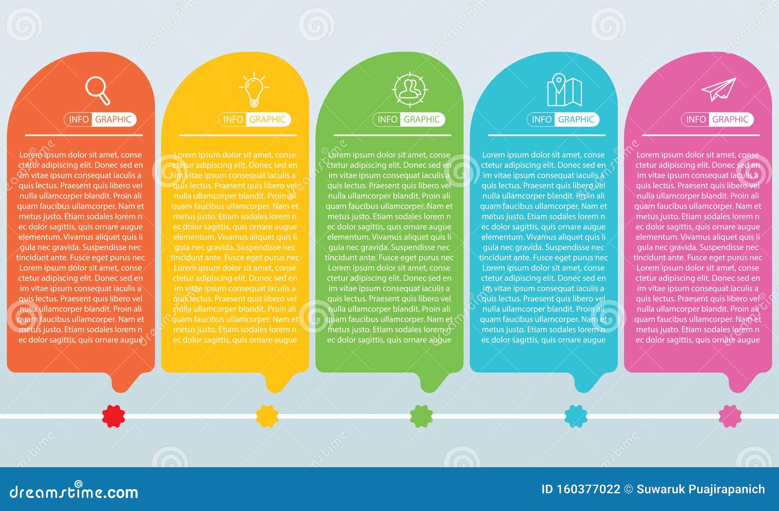 Simple Infographic Design Template Stock Vector - Illustration of ...