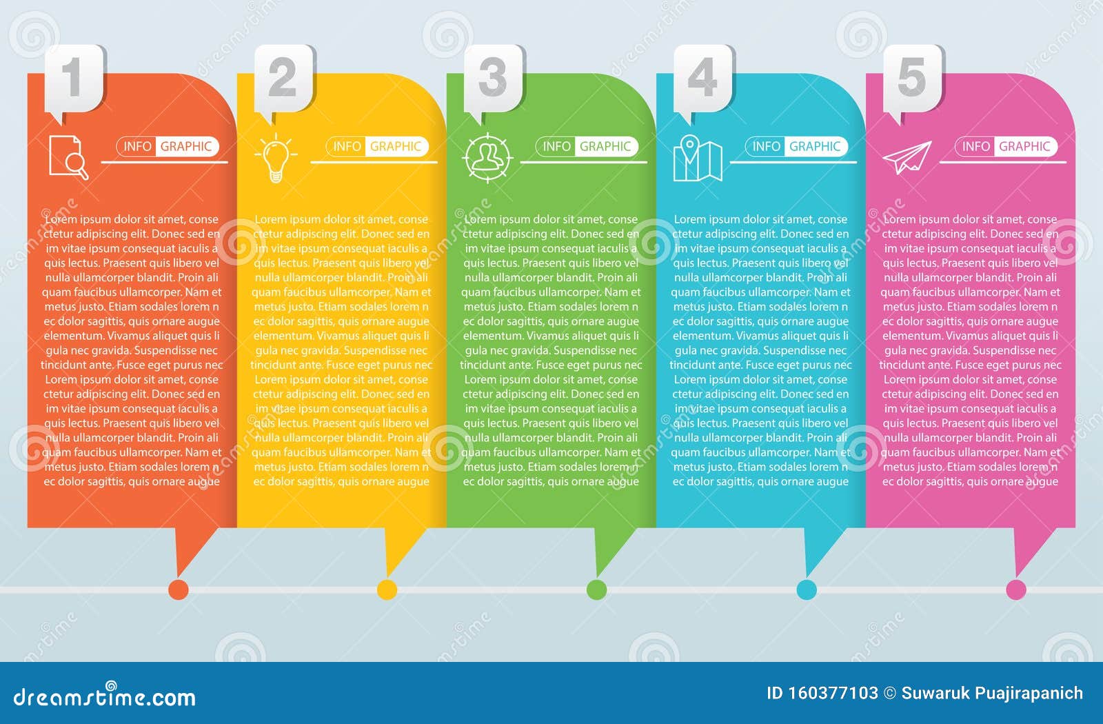 Simple Infographic Design Template Stock Vector - Illustration of graph ...