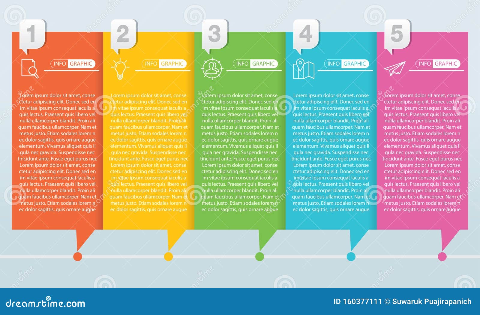 Simple Infographic Design Template Stock Vector - Illustration of ...