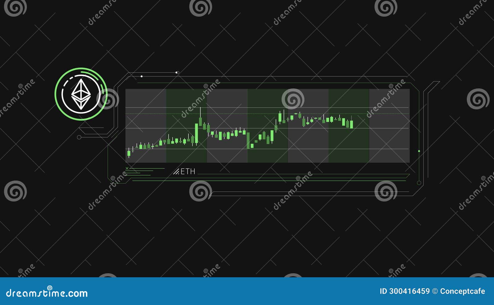 Simple Infographic of Ethereum Growth on Alpha Channel. Stock Video ...