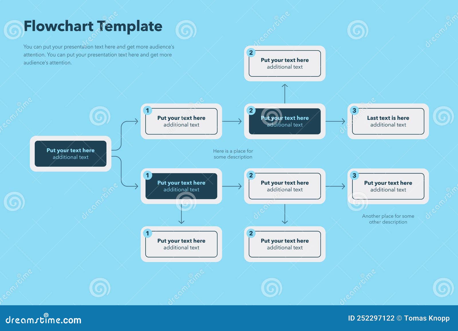 Simple Infographic for Flowchart Template Stock Vector - Illustration ...