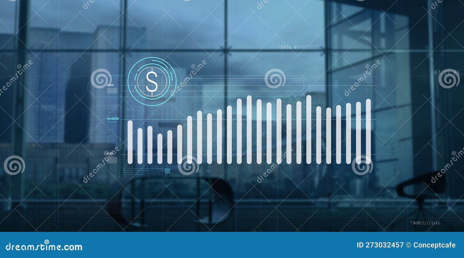 Abstract Infographic of Dollar Exchange Rate Dynamics. Stock Image ...