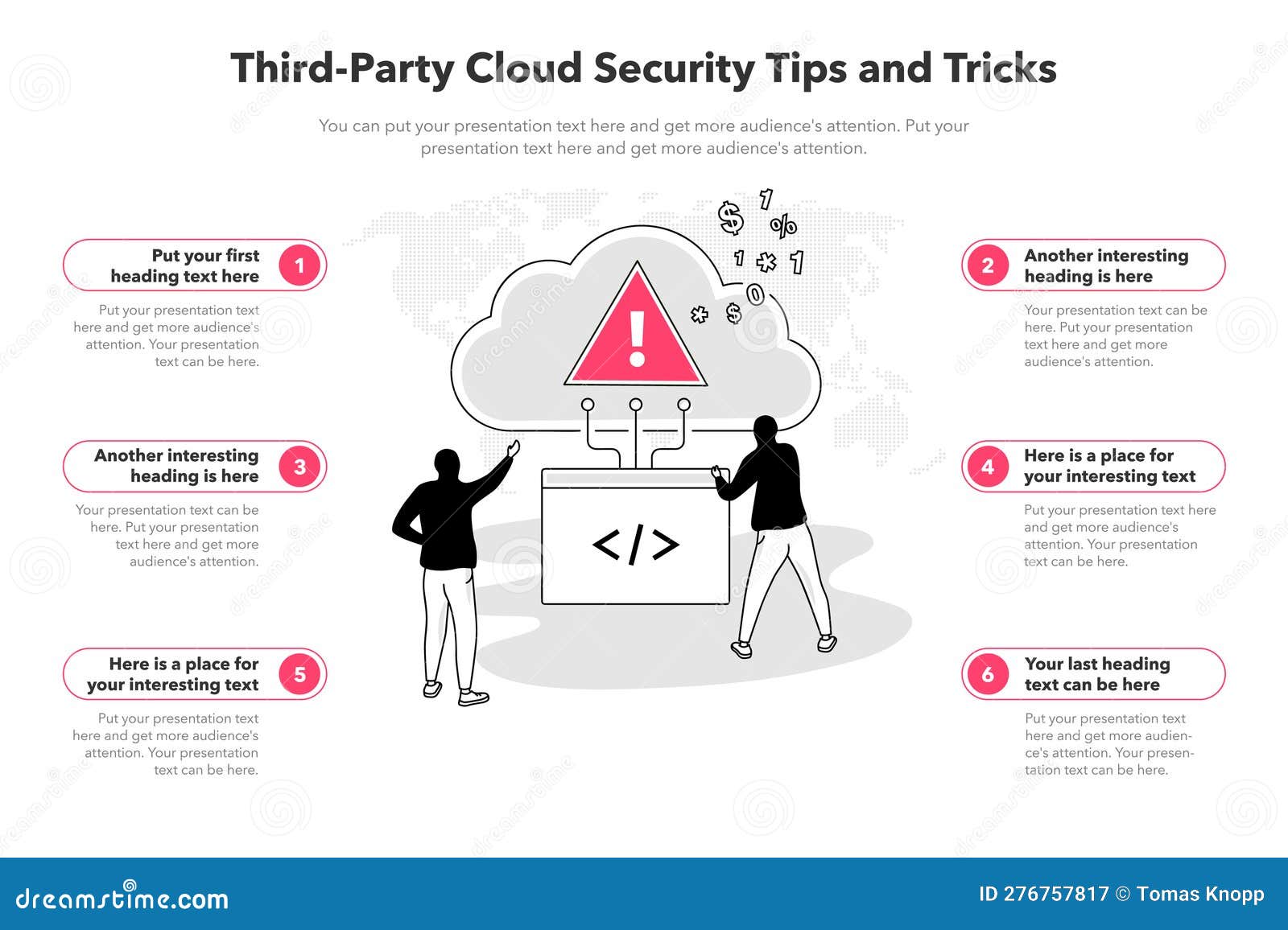 Simple Infographic Template for Third Party Cloud Security Tips and ...