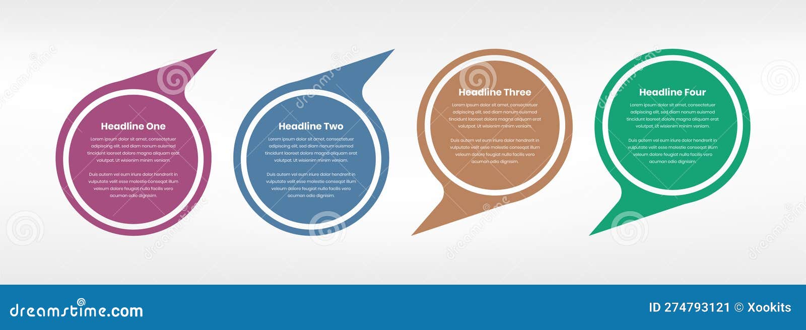 Simple Infographic Text Presentation in Single Quotation Mark Shape ...