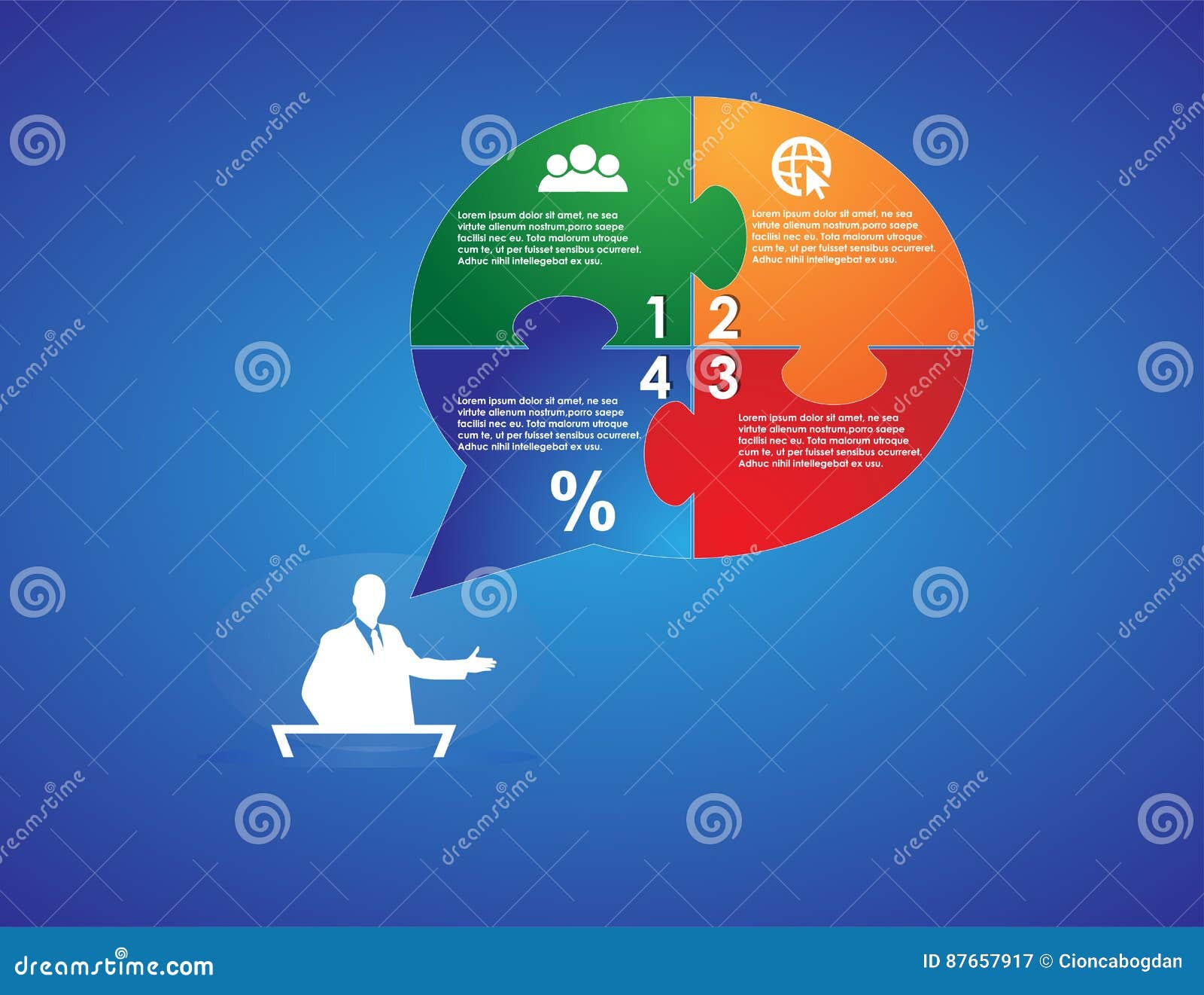 Simple infographic vector stock vector. Illustration of design - 87657917
