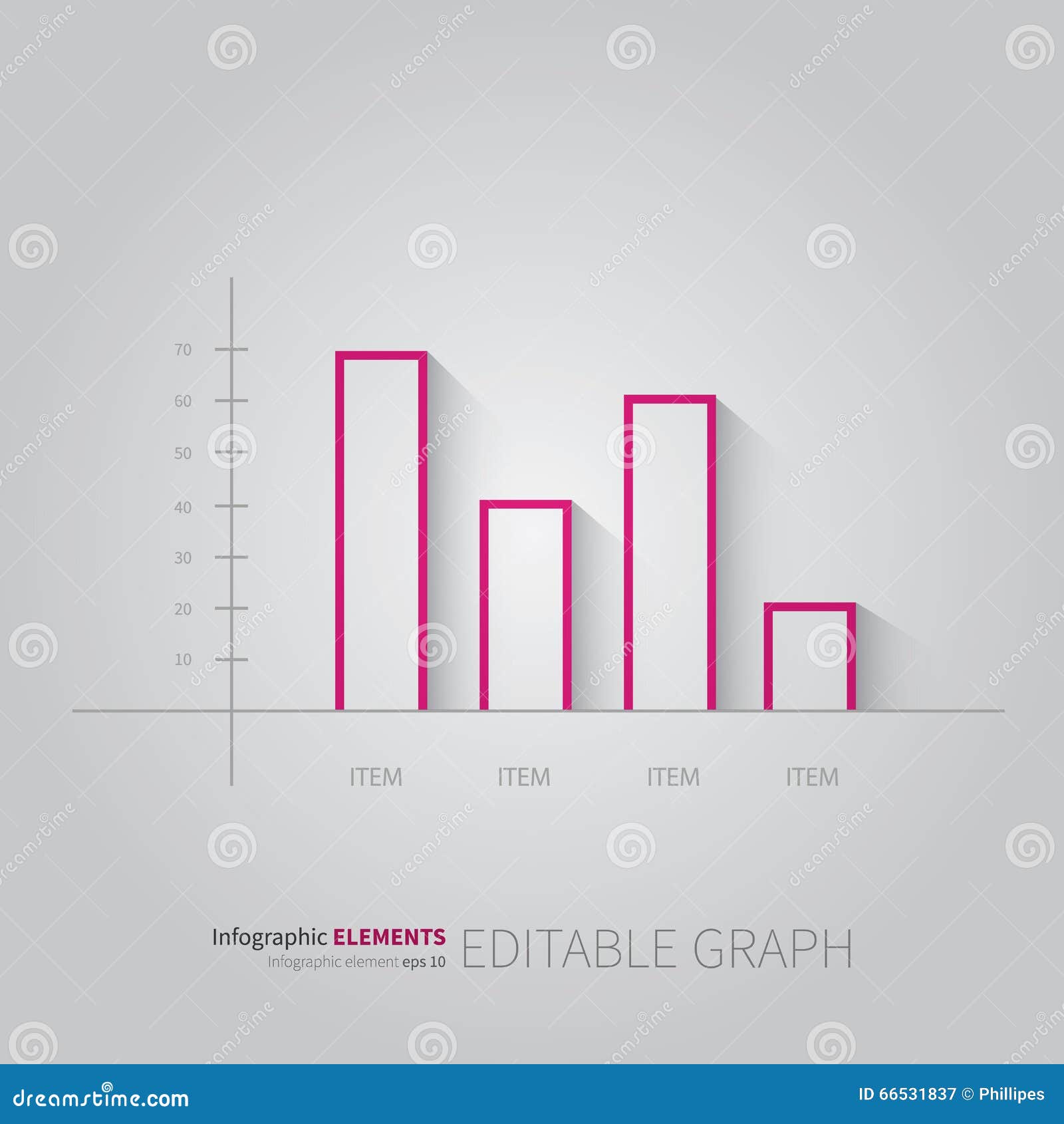 Simple infographics graph stock vector. Illustration of company - 66531837
