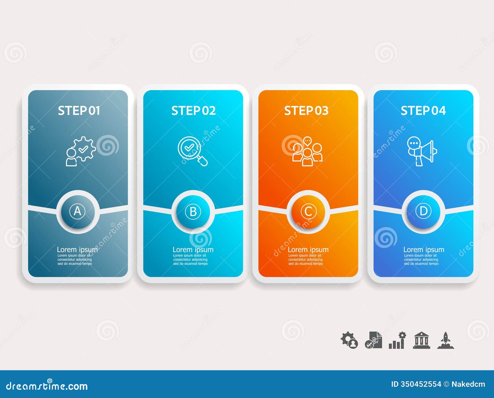 Simple Infographics Timeline Business Workflow Background With Business ...