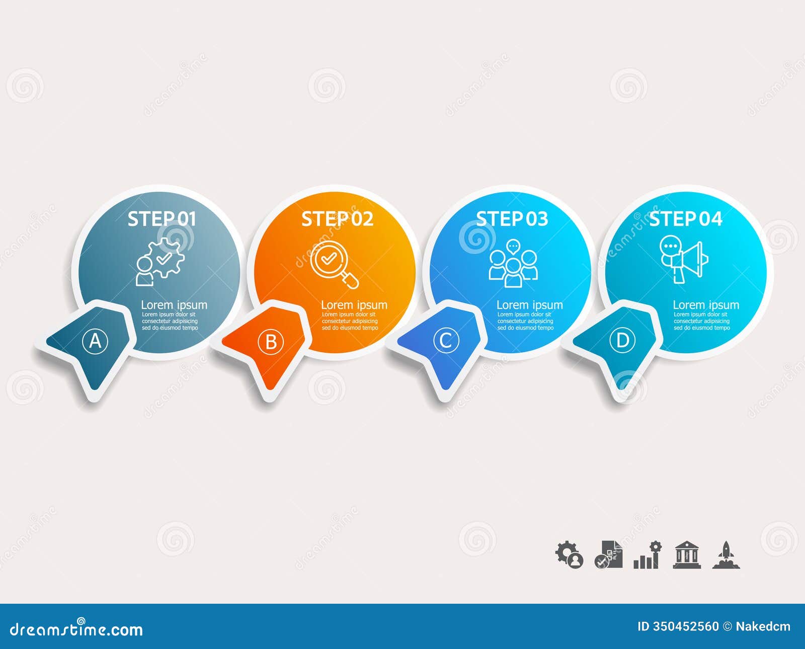 Simple Infographics Timeline Business Workflow Report Background with ...