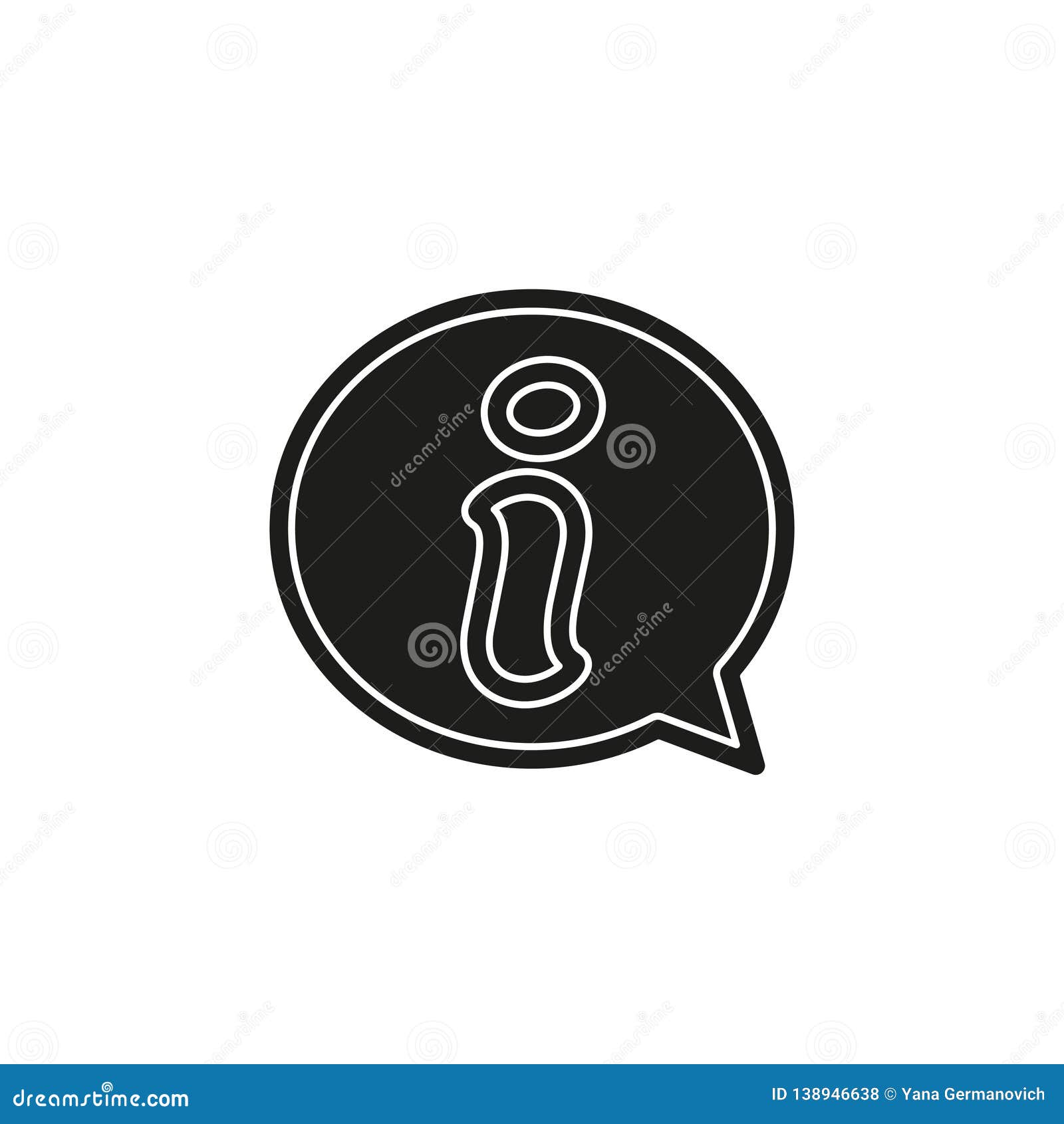 Simple Information Vector Icon Stock Vector - Illustration of internet ...