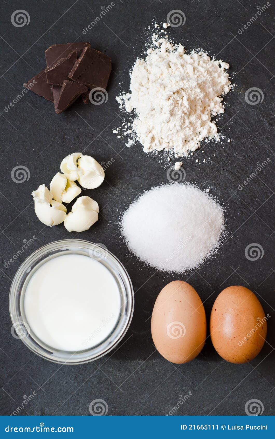 Simple Ingredients for Cake Stock Image - Image of sugar, flour: 21665111