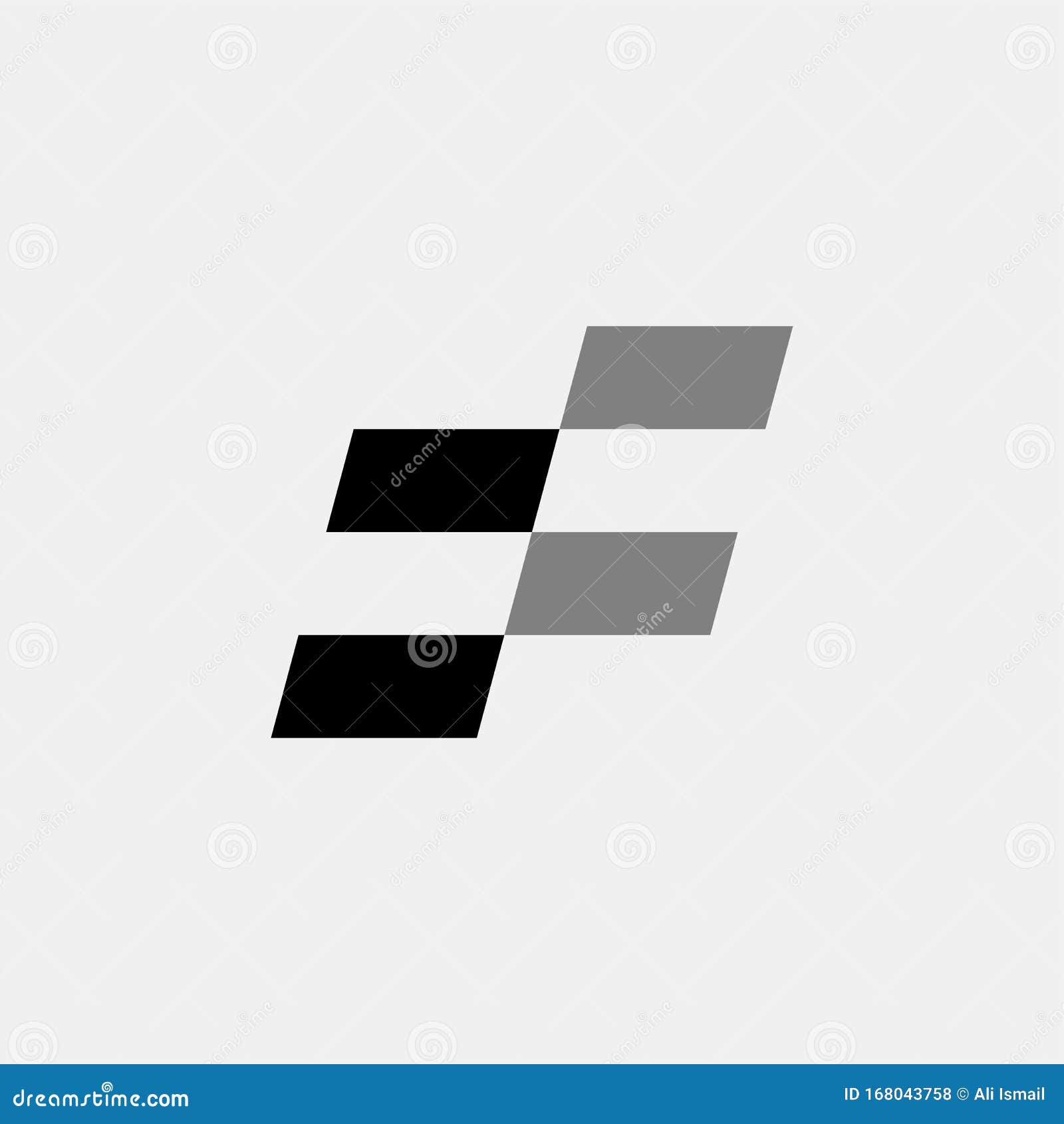 Simple initial ef logo stock vector. Illustration of graphic - 168043758