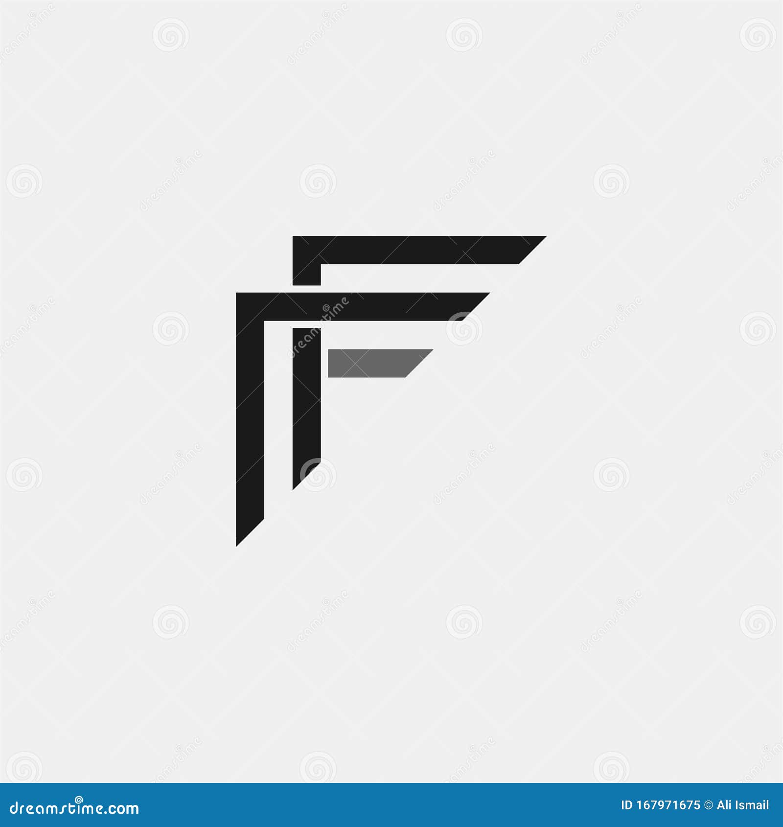 Simple Initial F Triangle Logo Stock Vector - Illustration of signs ...