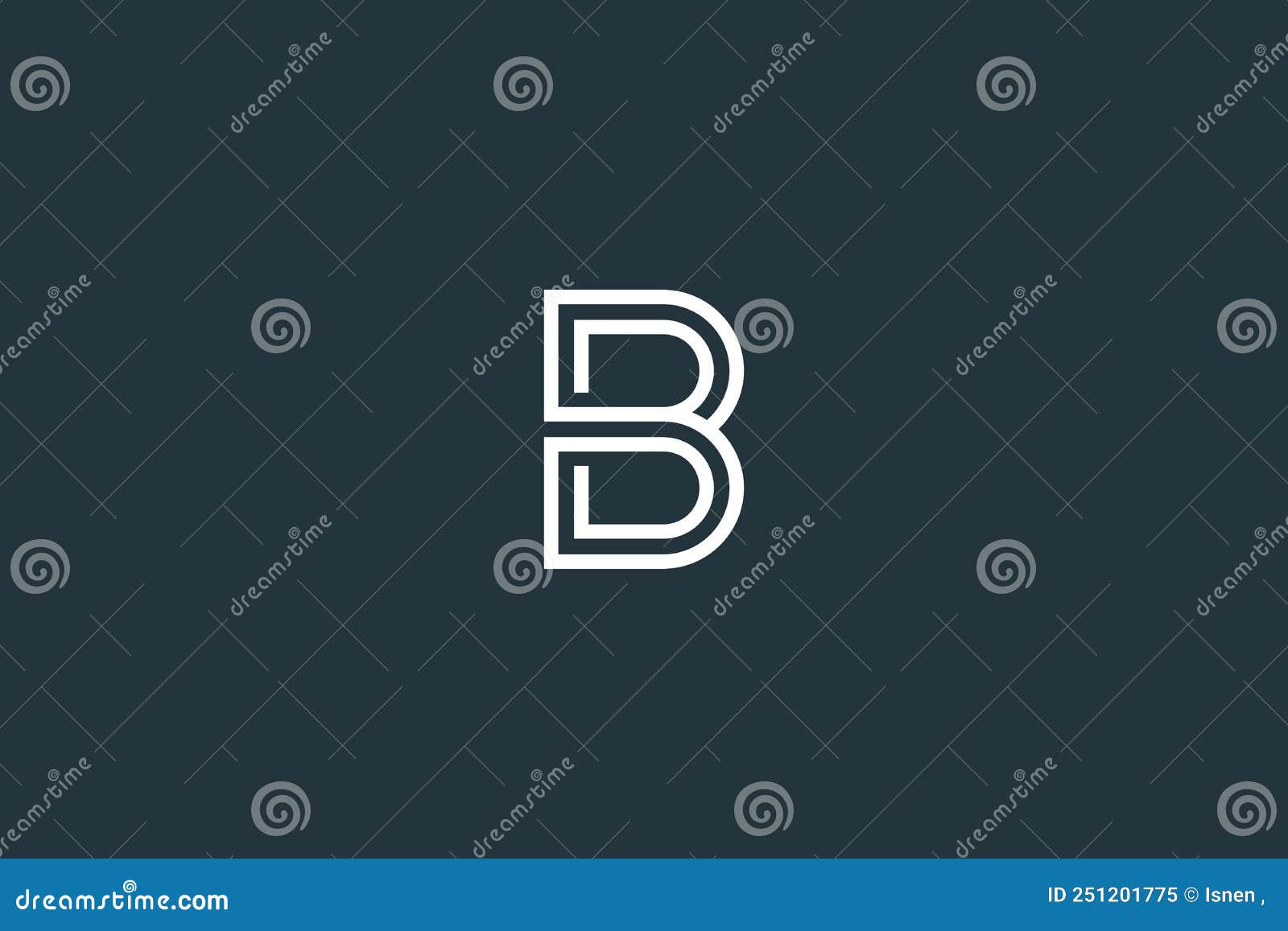Initial Letter B Logo Design Vector Template Stock Vector ...