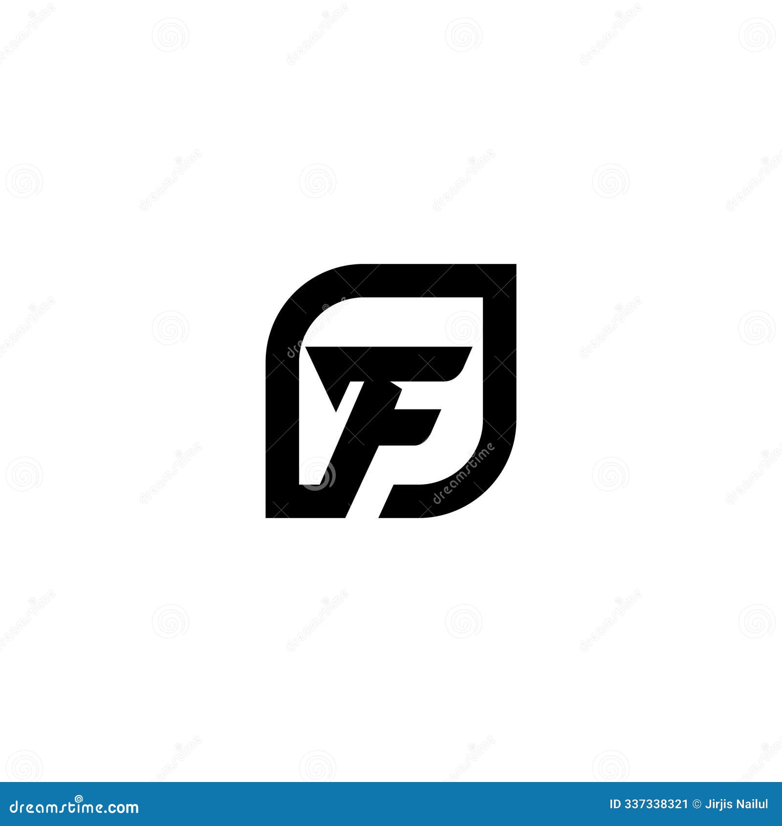Simple Initial Letter F Logo Concept Design Template Stock Vector ...