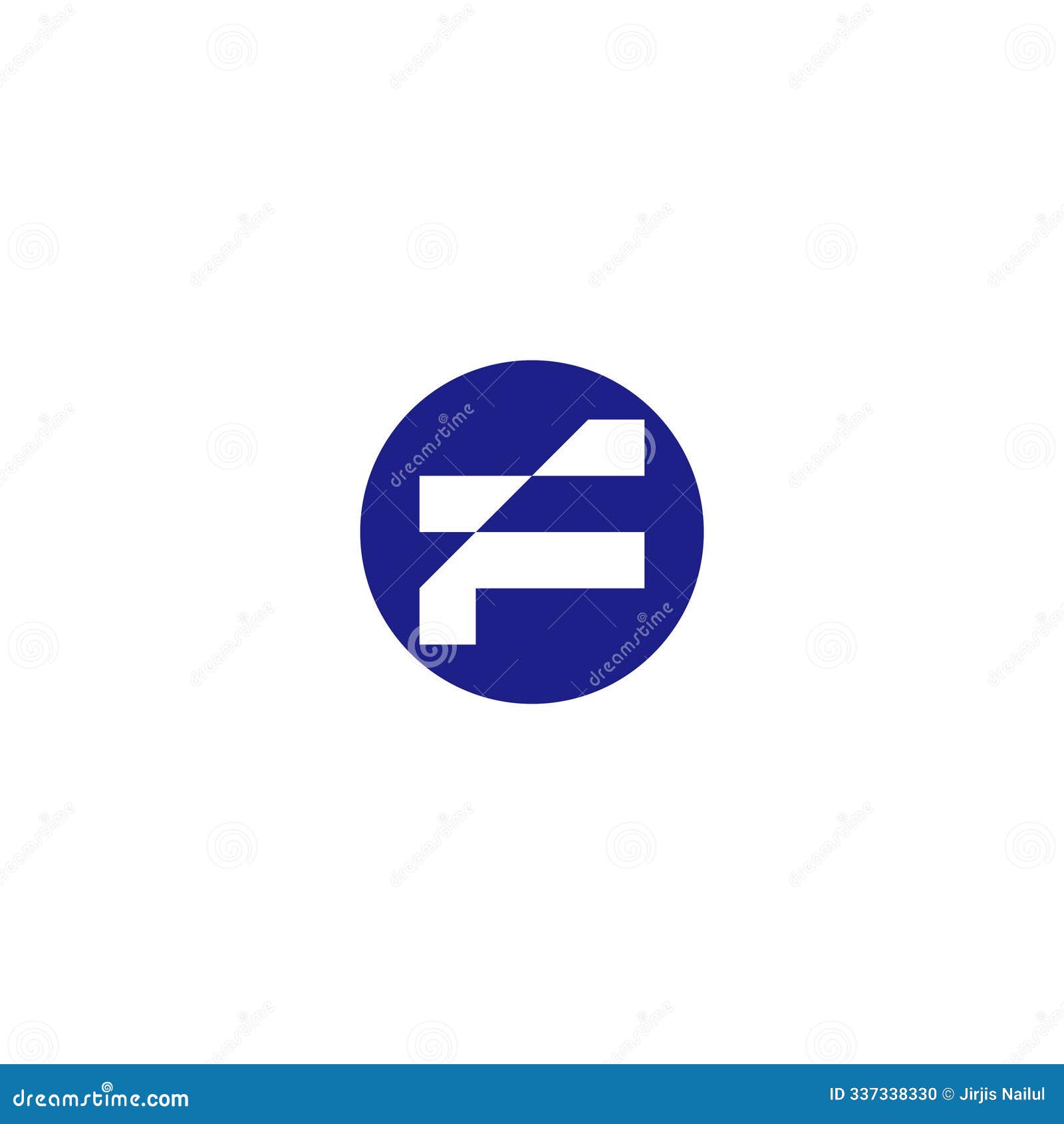 Simple Initial Letter F Logo Concept Design Template Stock Vector ...