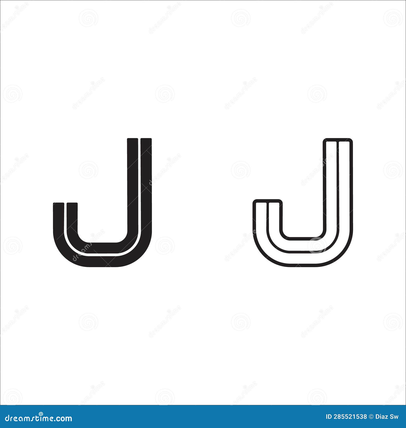 Simple Initial Letter J Logo. Usable for Business and Branding Logos ...
