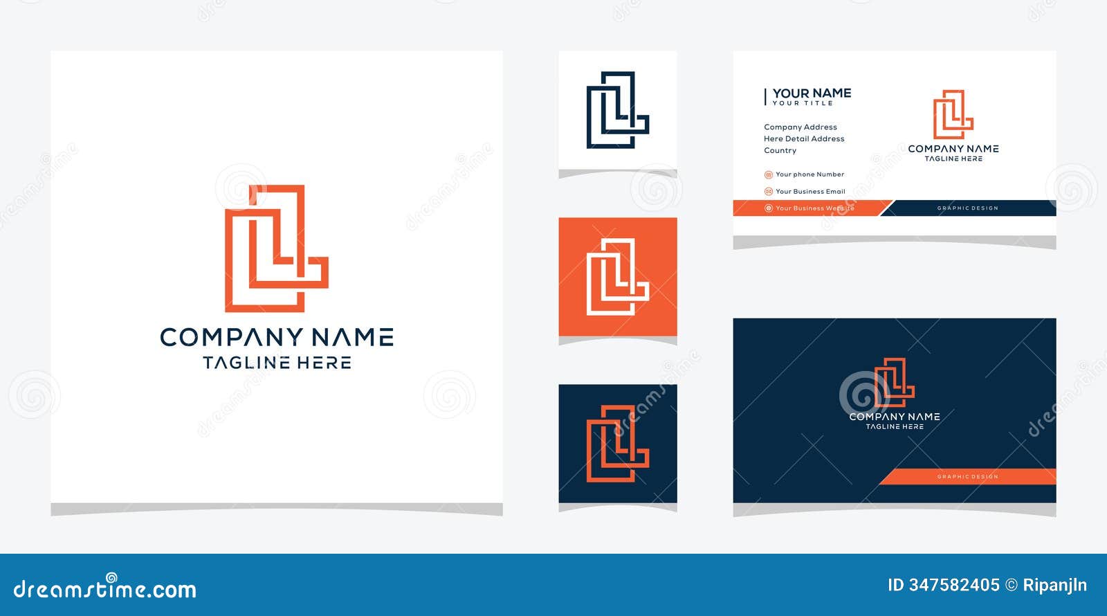 Simple Letter L Business and Technology Logo Design Inspiration Stock ...