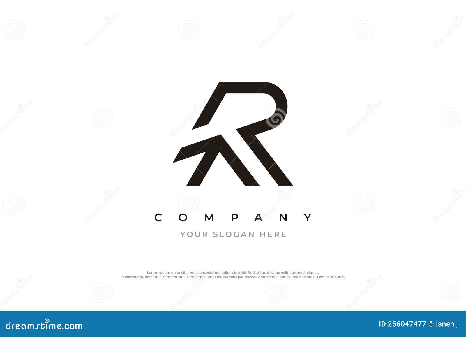 Initial Letter R Arrow Logo Design Vector Stock Vector - Illustration ...
