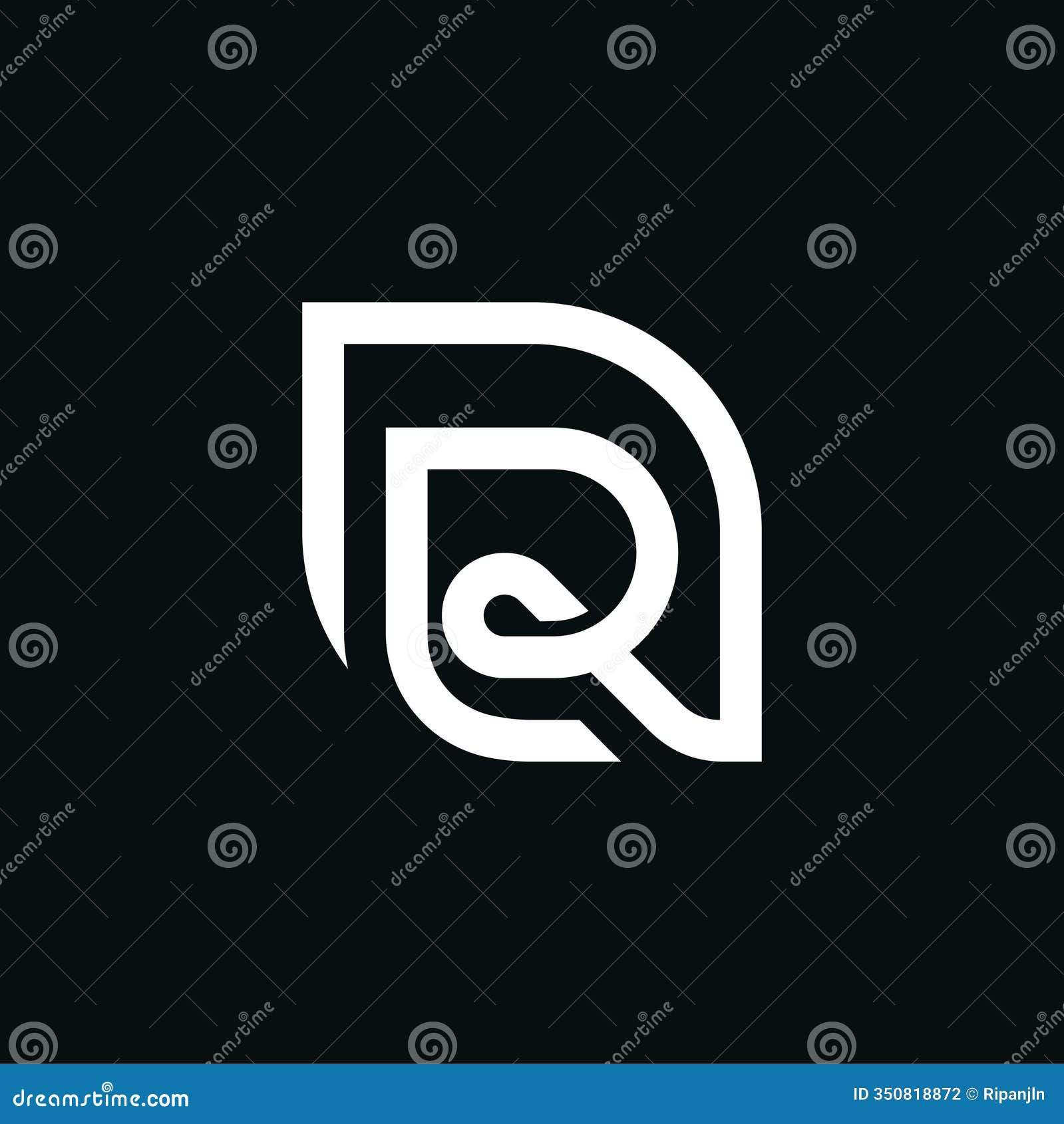 Simple Letter R Leaf Logo Design Inspiration Stock Illustration ...
