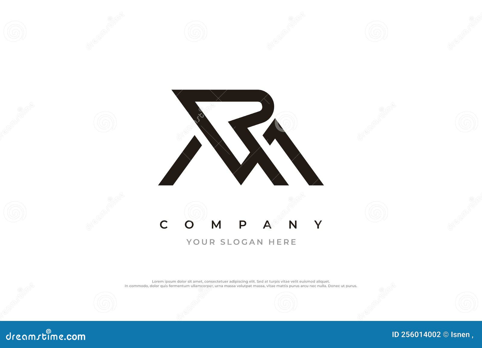 Initial Letter RM or MR Logo Design Vector Stock Vector - Illustration ...