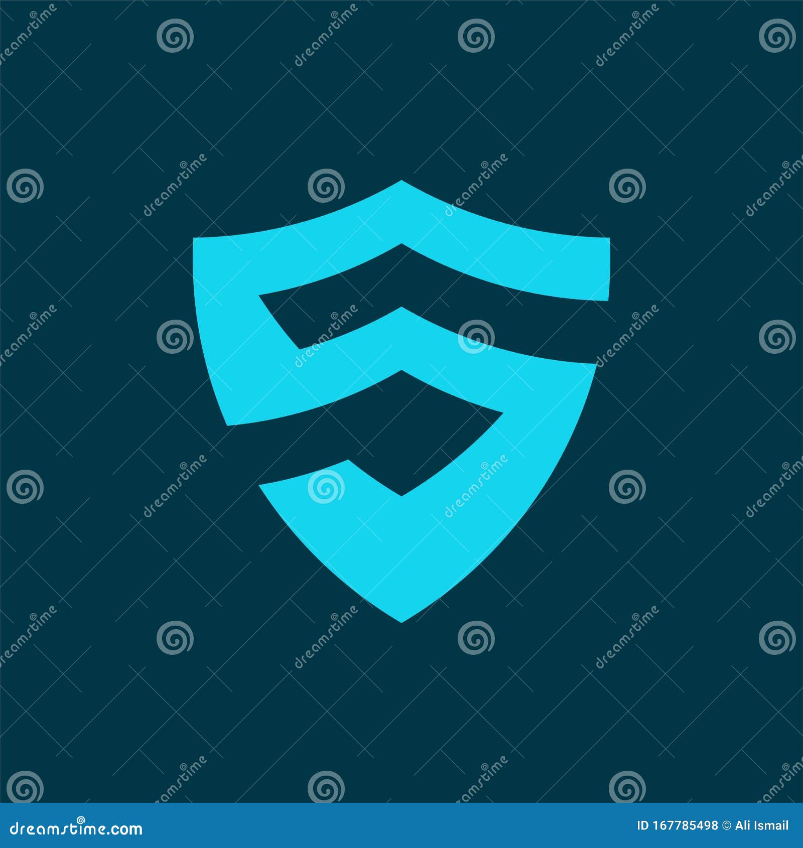 S shield logo stock illustration. Illustration of firewall - 167785498