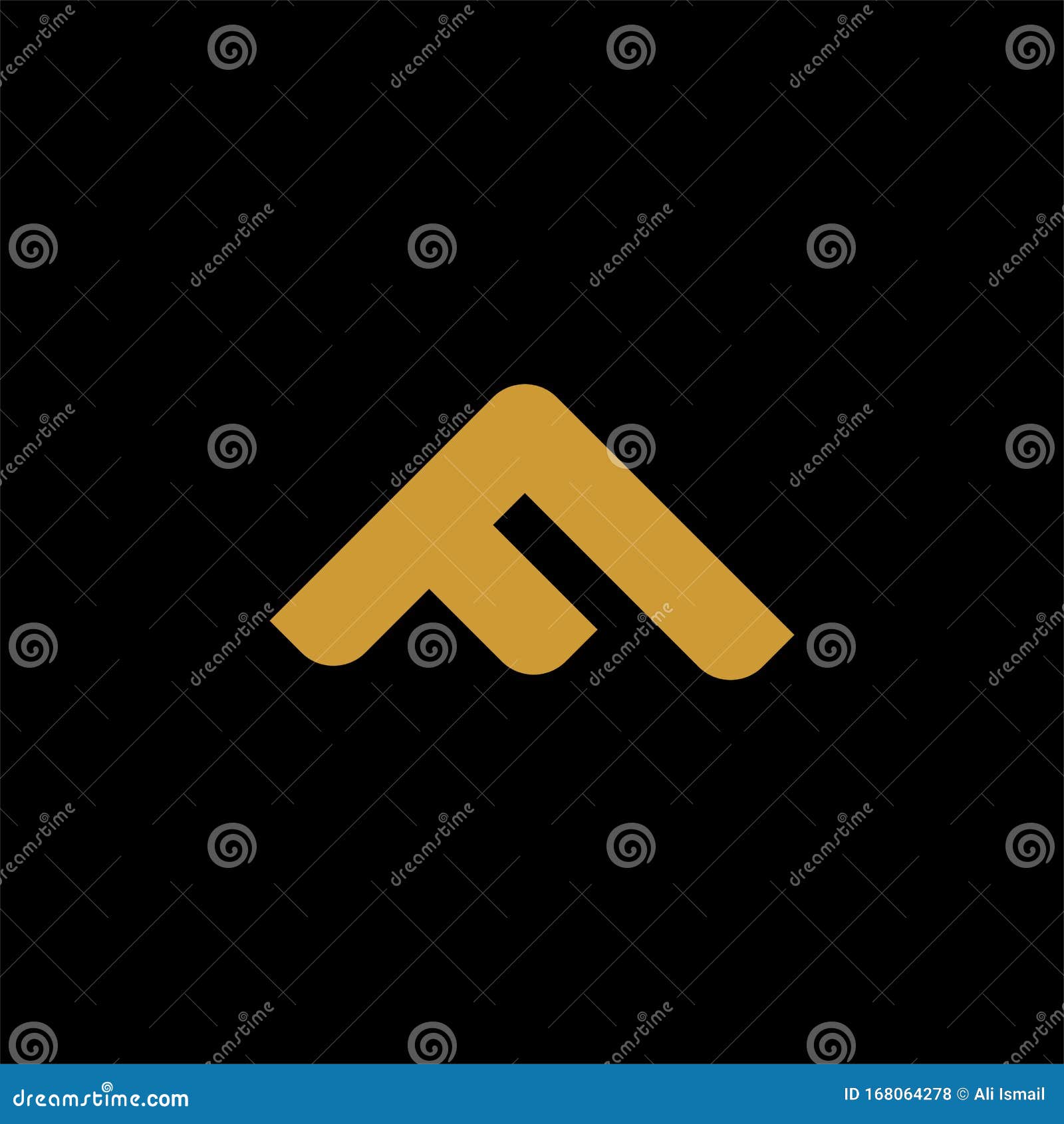 Simple Initial Triangle F Logo Stock Vector - Illustration of letter ...