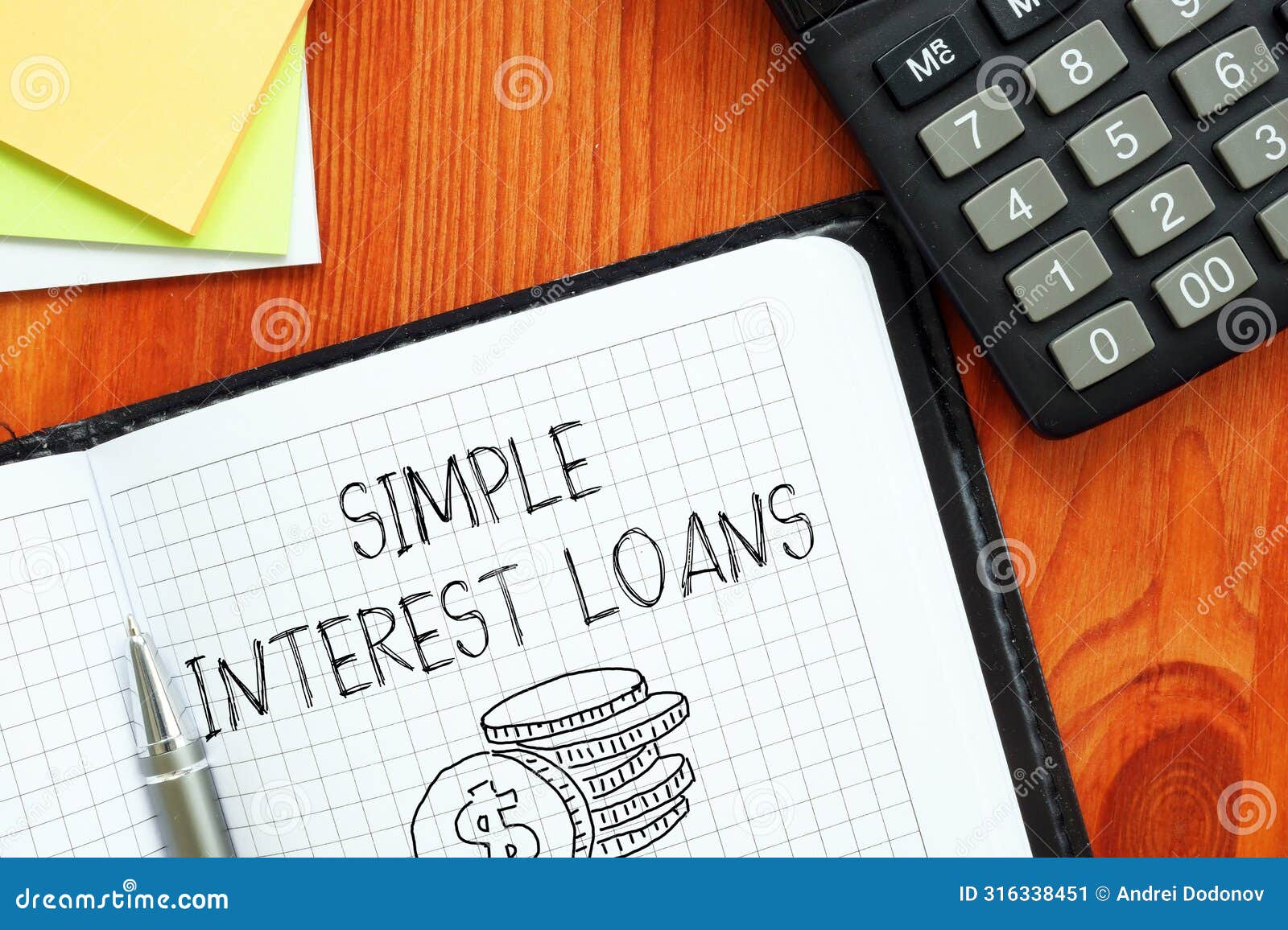 Simple Interest Loans is Shown with the Text Stock Image - Image of ...