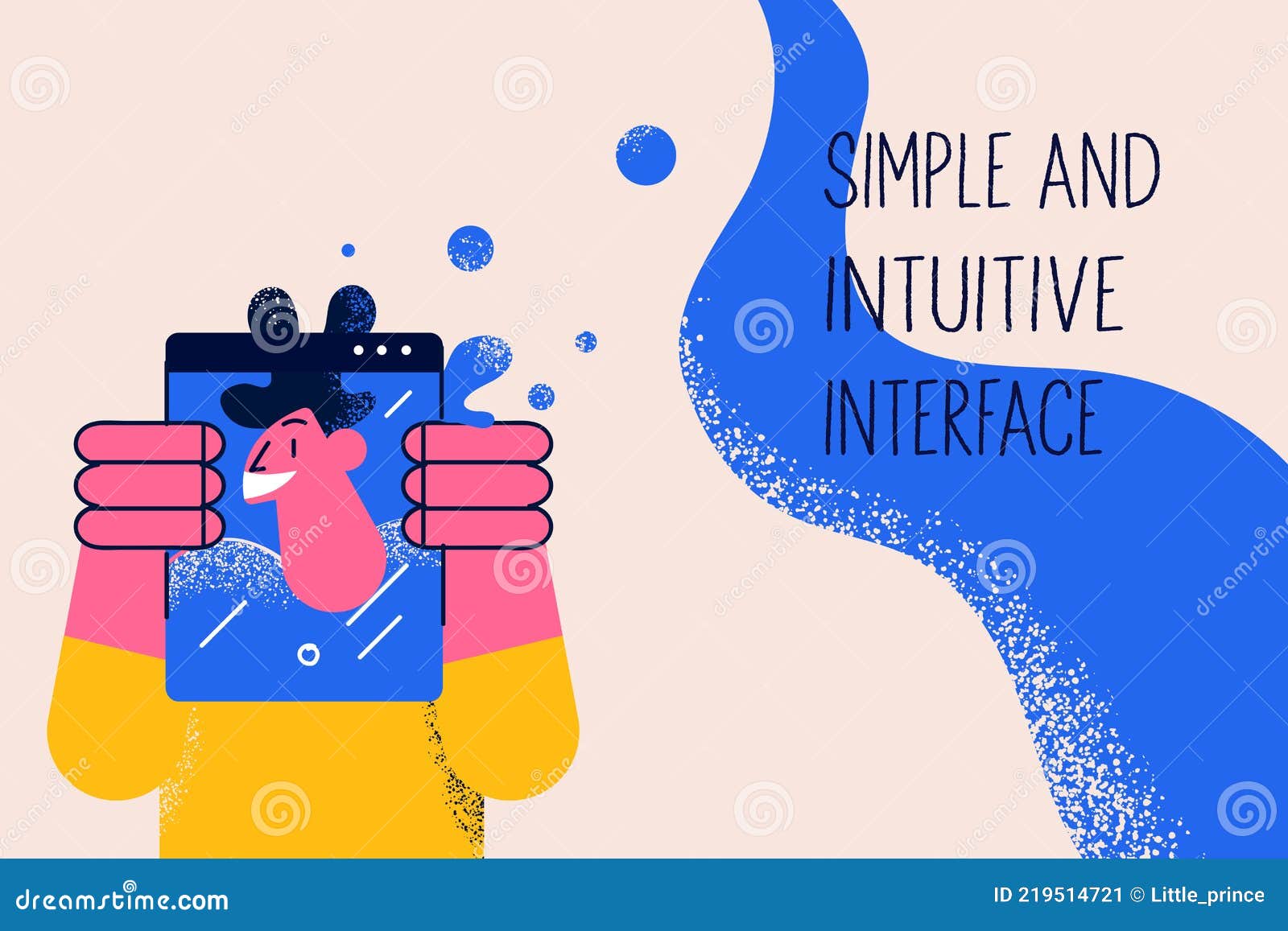 Simple and Intuitive Interface Concept Stock Vector - Illustration of ...