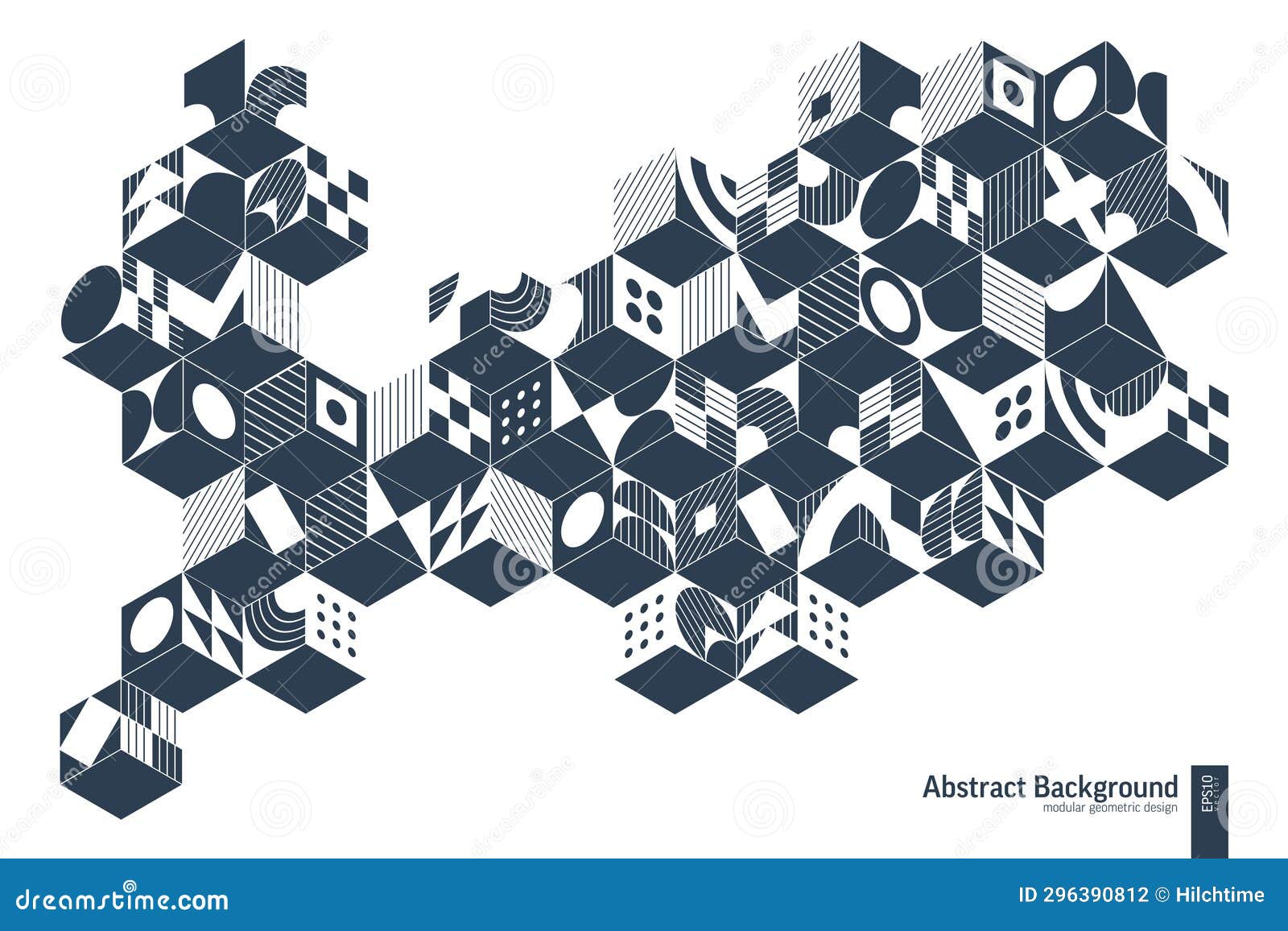 Simple Isometric Seamless Pattern. Line Geometric Abstract Background, Cube, 3d Box, Square and ...