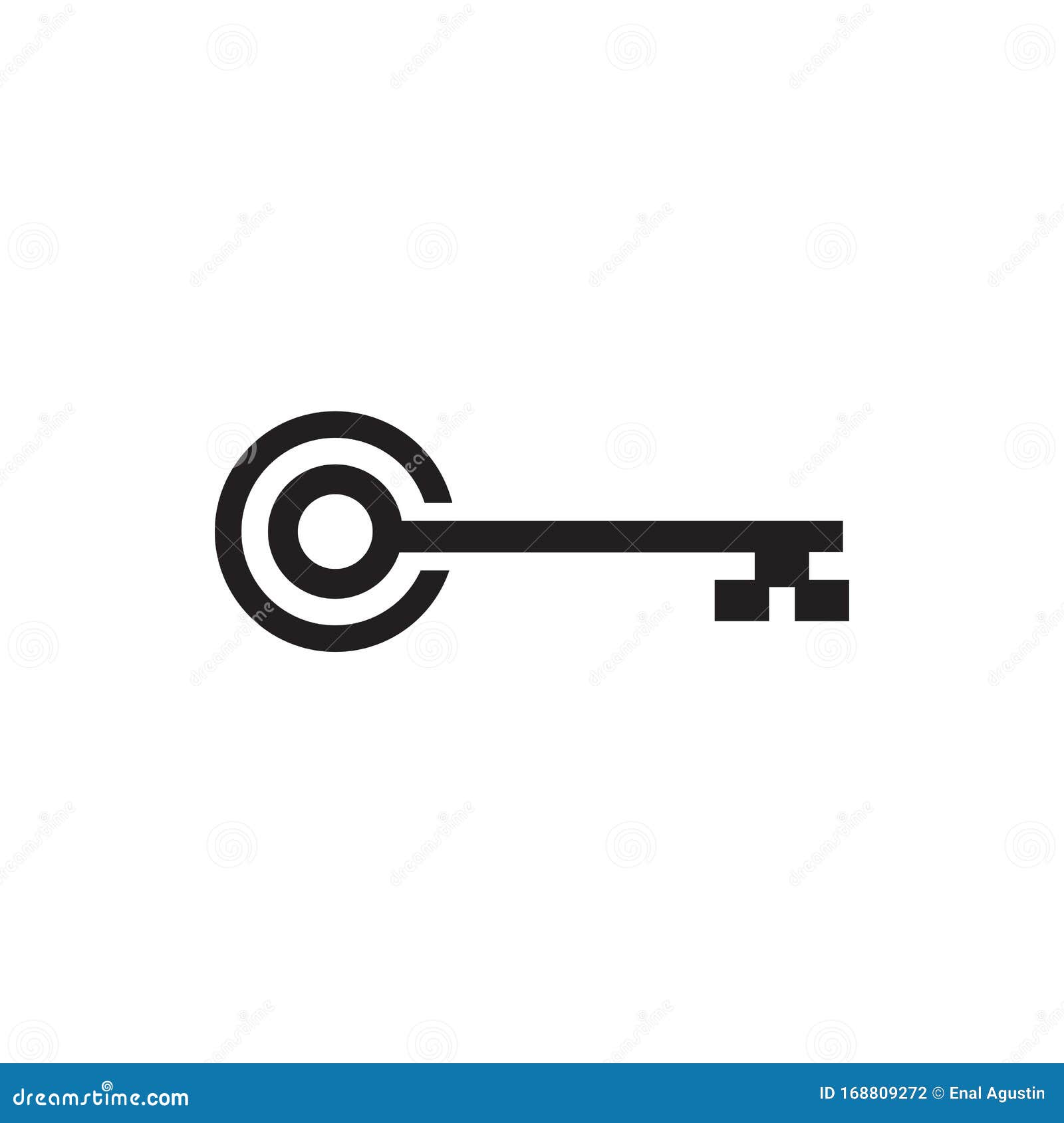 Simple Key Logo Icon Design Vector Template Stock Vector - Illustration ...