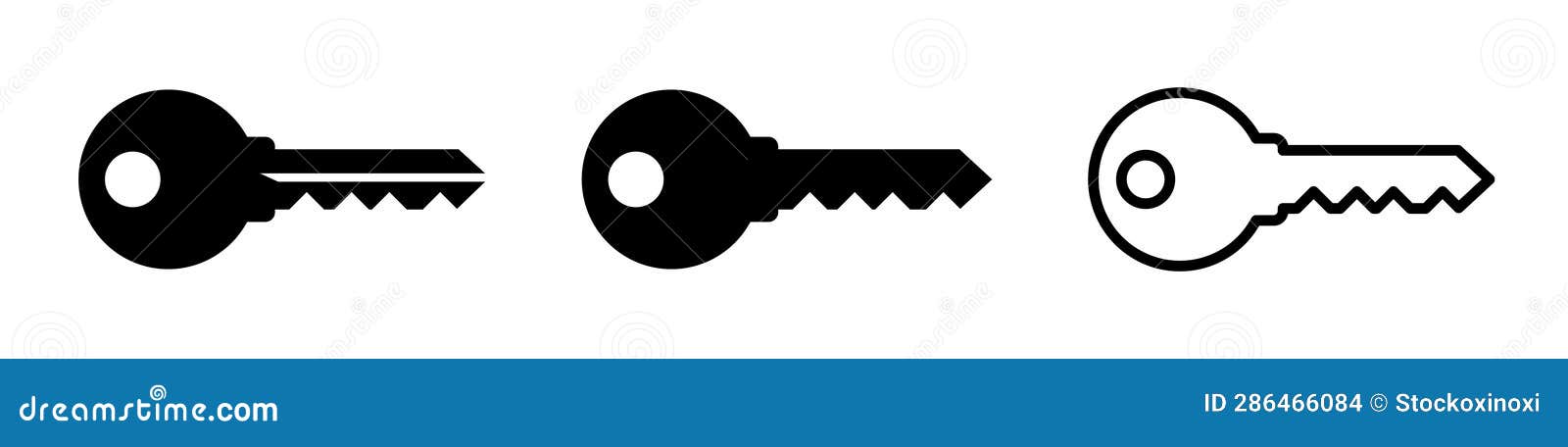 Simple key vector icon set stock illustration. Illustration of keyword ...