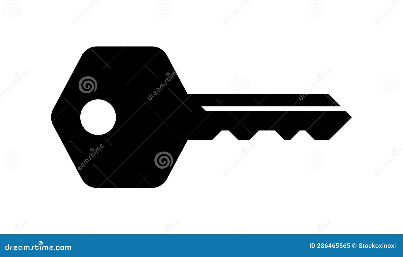 Simple Key Vector Illustration Icon Stock Vector - Illustration of ...