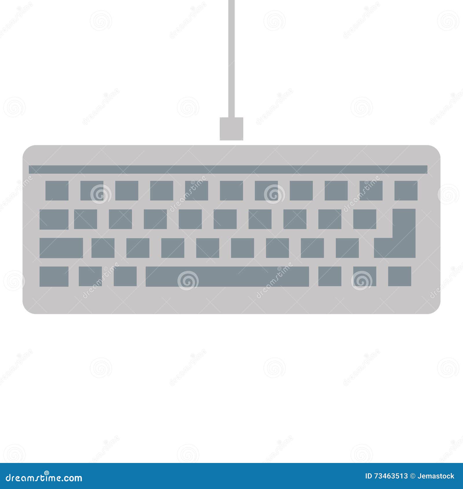 Simple keyboard icon stock illustration. Illustration of plastic - 73463513