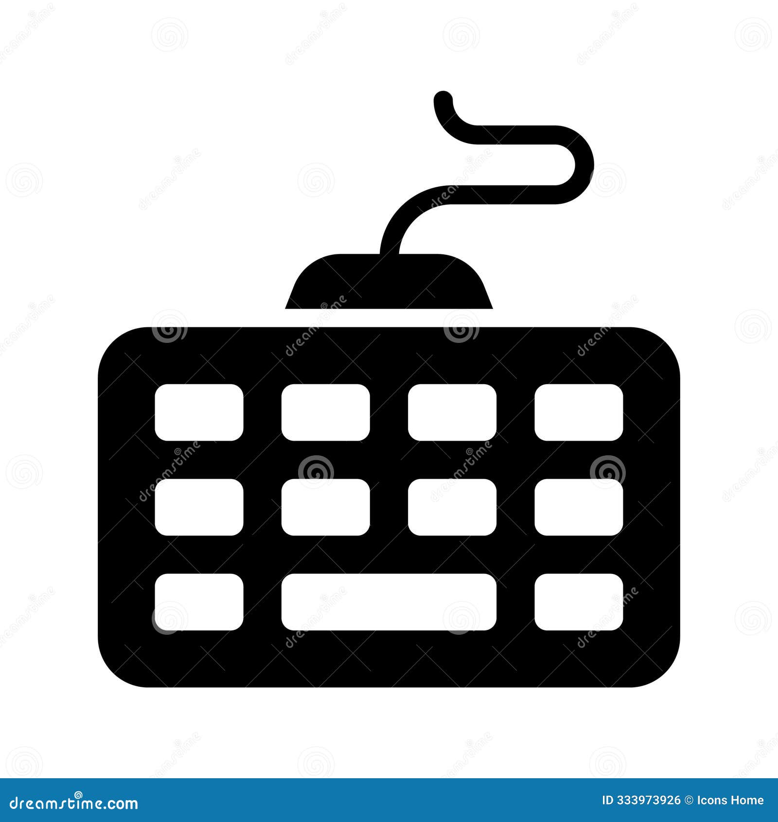 Keyboard stock vector. Illustration of hardware, press - 333973926