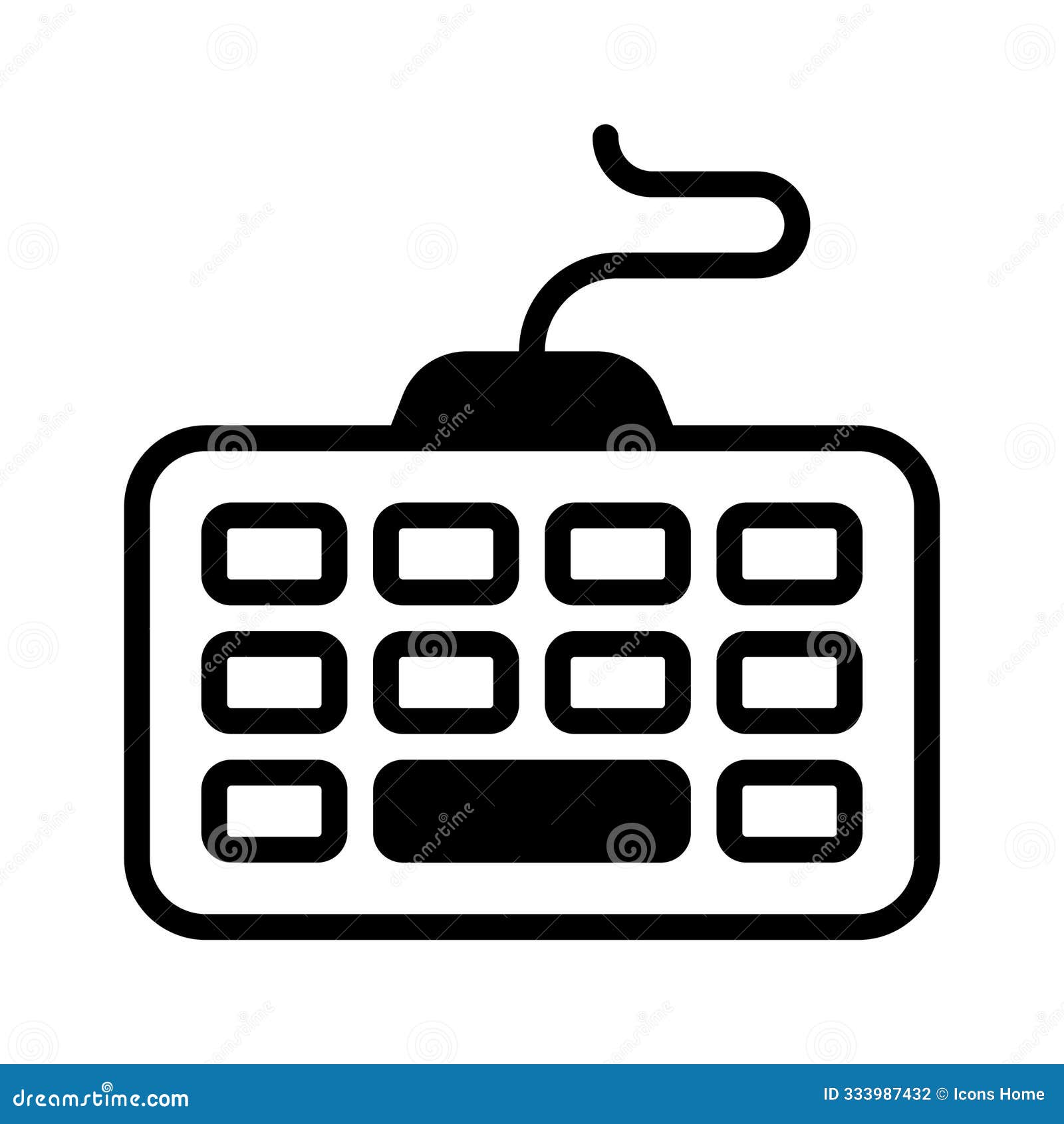 Keyboard stock illustration. Illustration of keyboard - 333987432