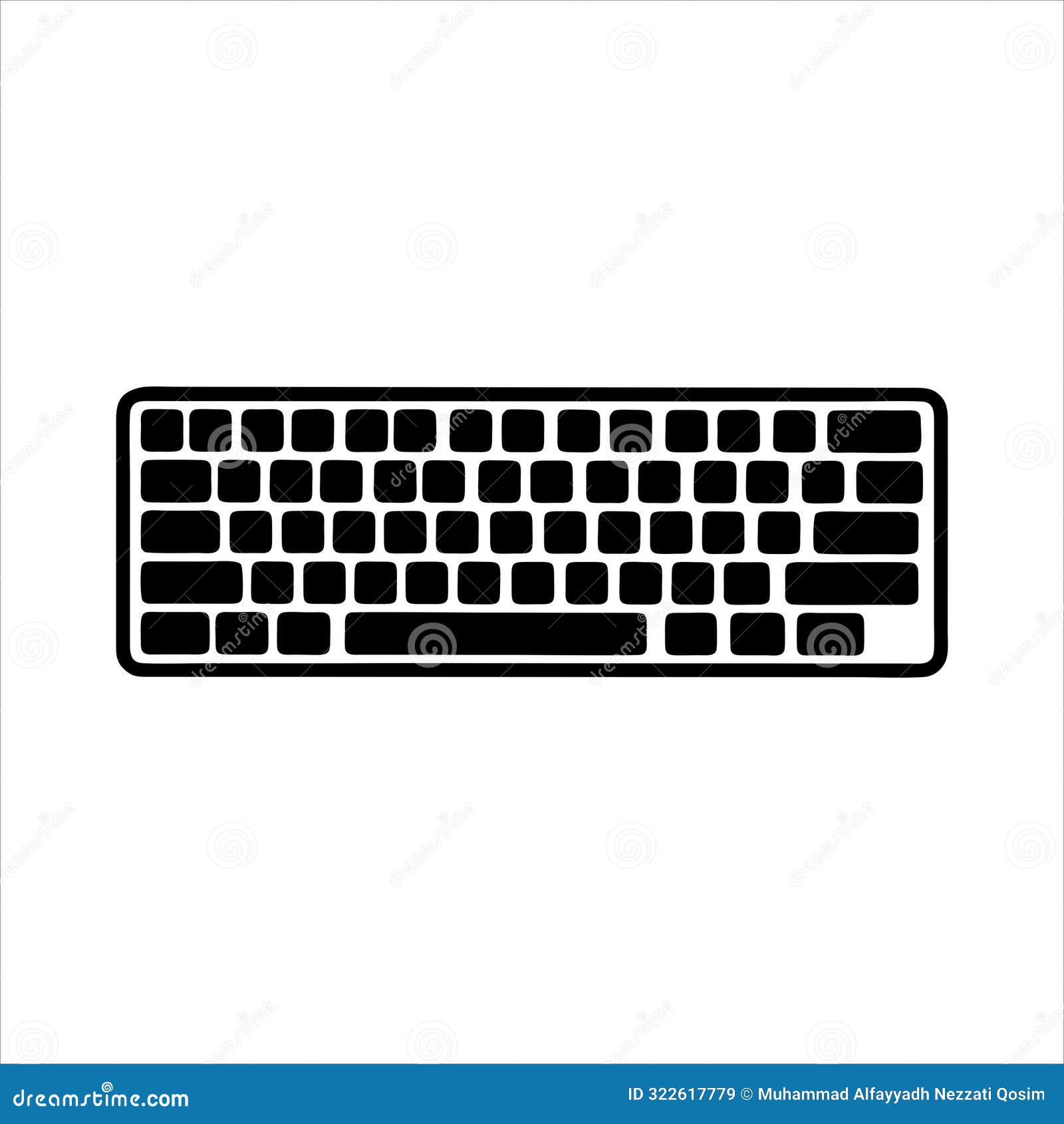 Simple Keyboard Vector with Minimalist and Modern Design Stock ...