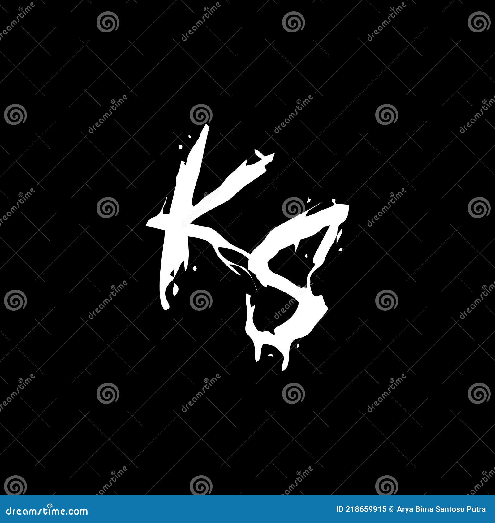 Simple KS Letter Icon Vector Logo Stock Illustration - Illustration of ...