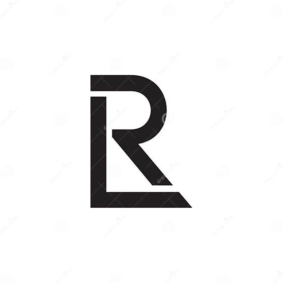 Simple L R Letter Design Vector Stock Vector - Illustration of finance ...