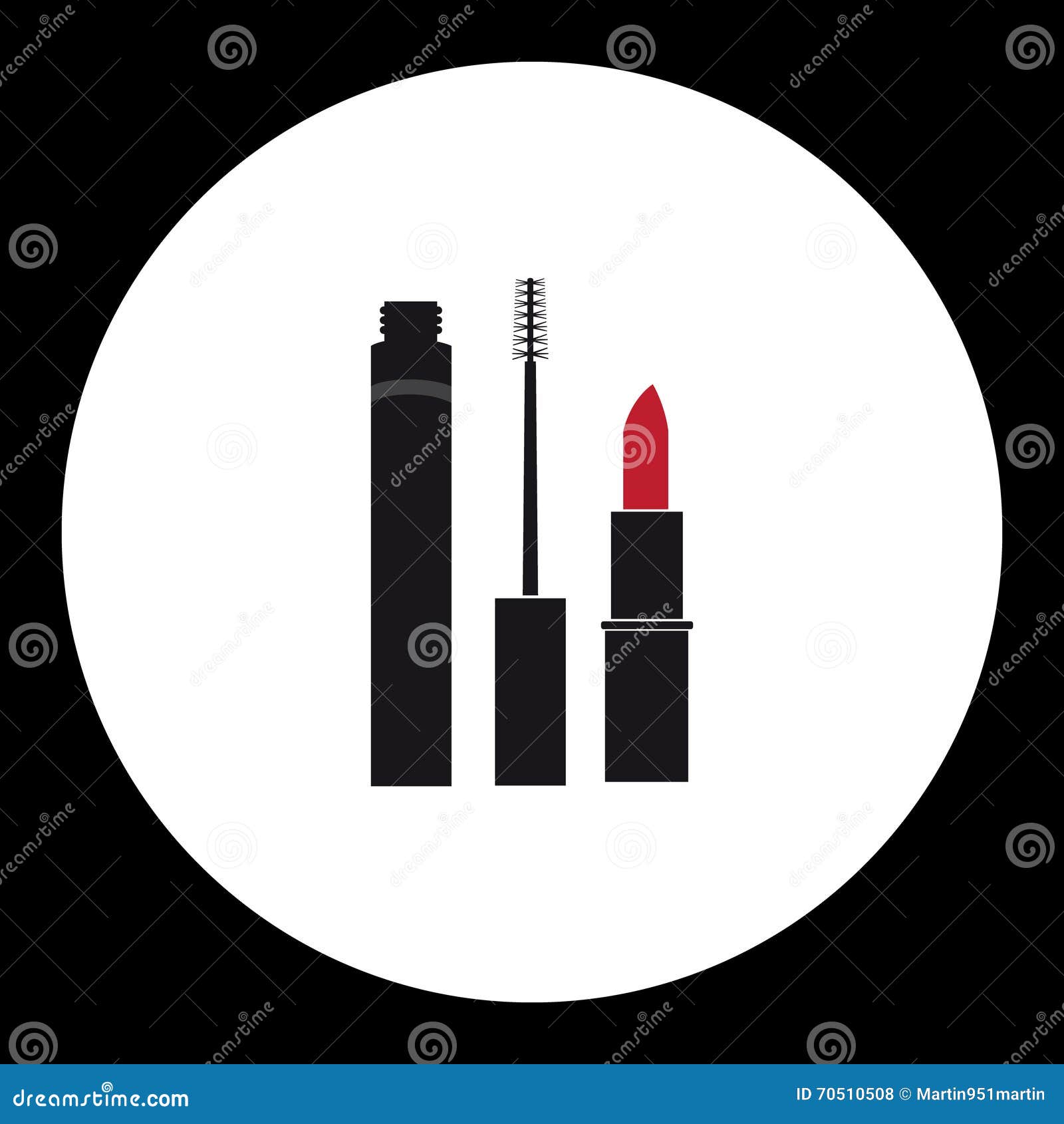 Simple Ladies Cosmetics Make-up Icon Stock Vector - Illustration of ...