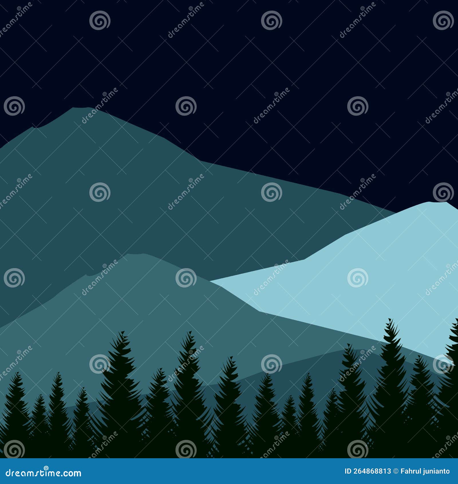 Simple Landscape Background Images Vector Illustration Stock ...