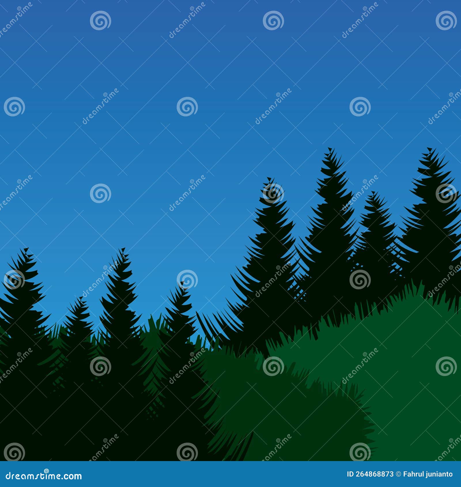Simple Landscape Background Images Vector Illustration Stock ...